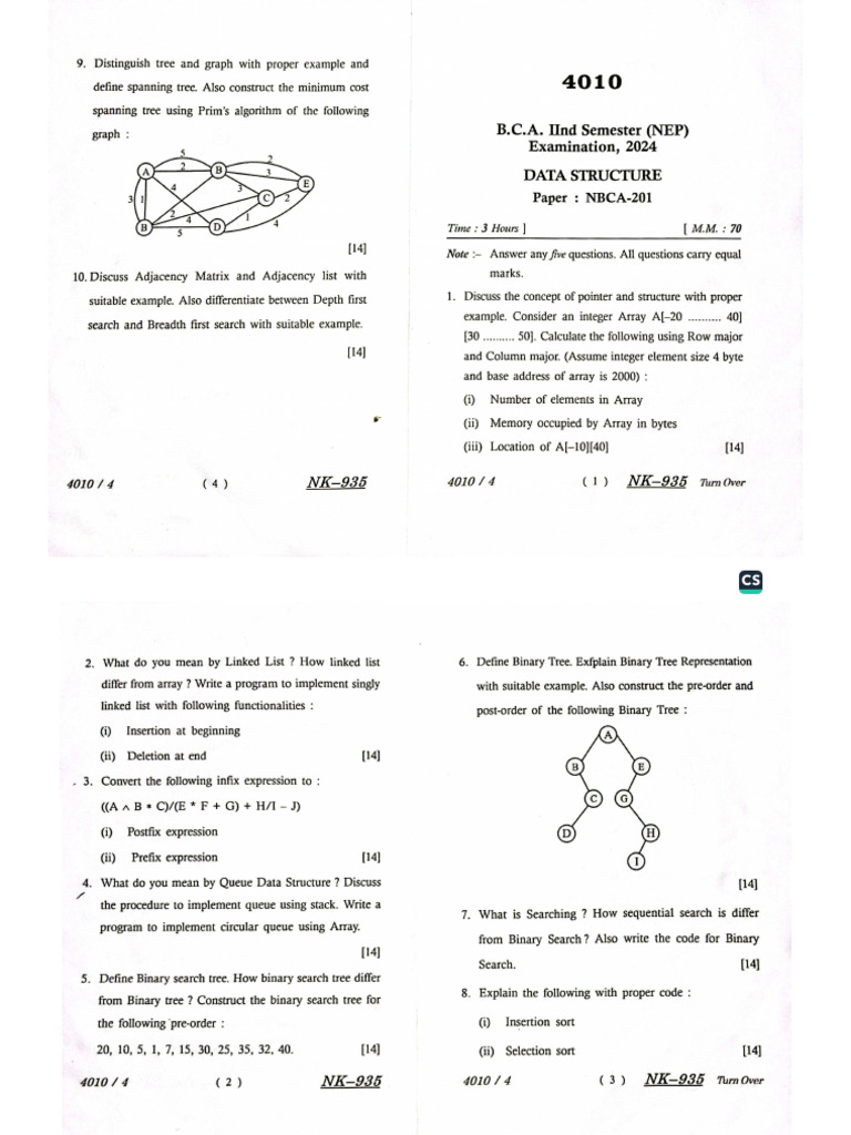 BCA 2nd Sem (2023-2024) | PDF