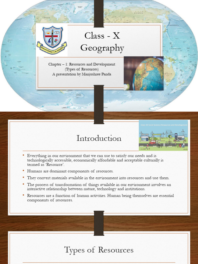 Resources and Development Class X Geo | PDF | Natural Environment ...