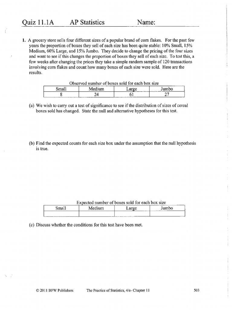 11-1 Worksheet | PDF
