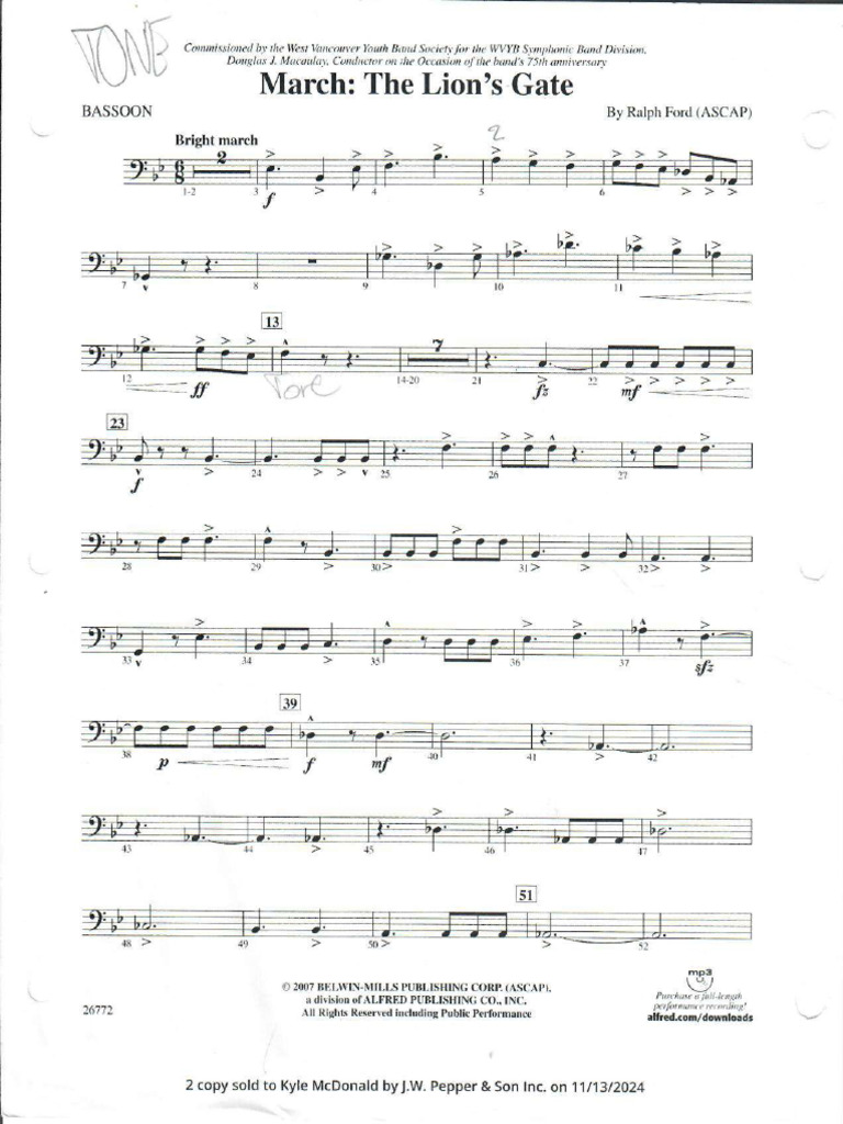 March The Lion's Gate | PDF