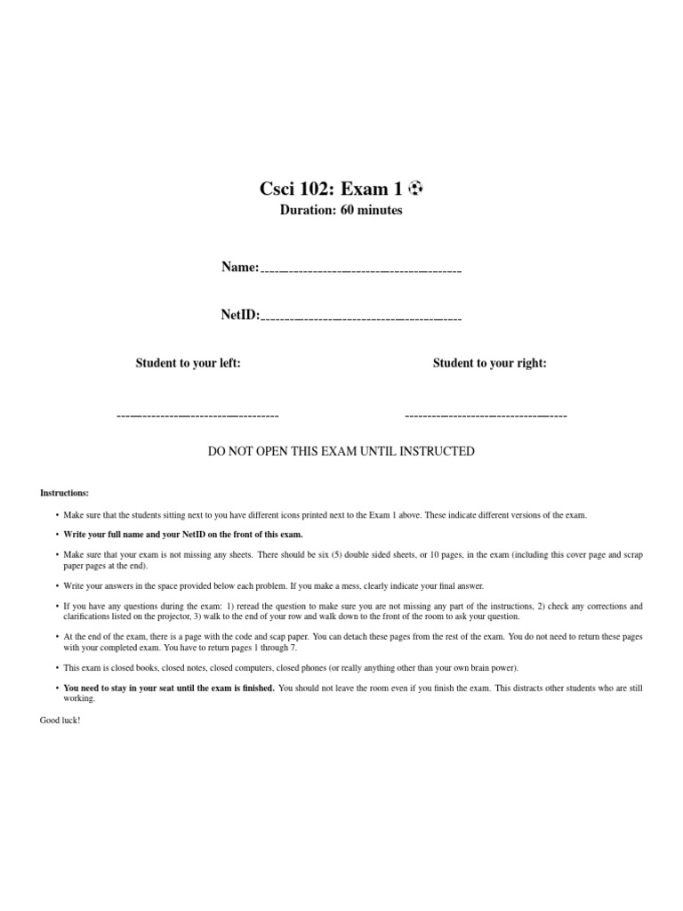 Sample CSCI Midterm | PDF | Queue (Abstract Data Type) | Integer (Computer Science)