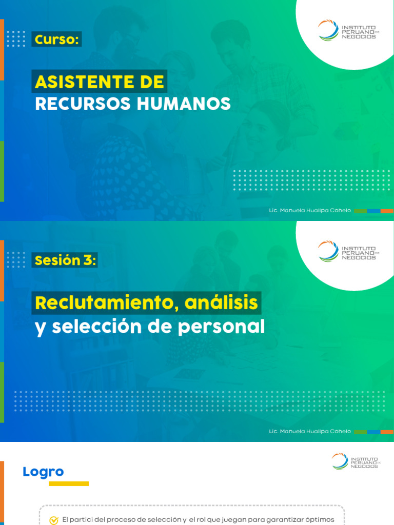 Sesion 3 - Asistente RR - HH | PDF | Gestión de recursos humanos | Sicología
