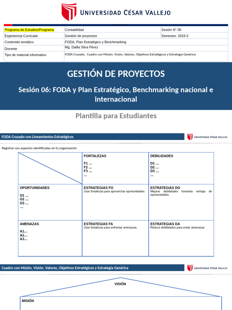 s6, 7 d pla est | PDF | Análisis FODA | Business
