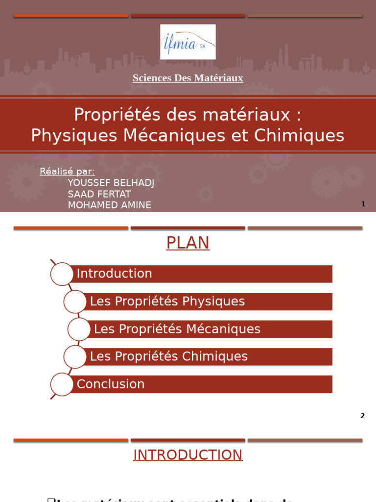 Propriétés de La Matière TM | PDF | Dureté (matériau) | Matériaux