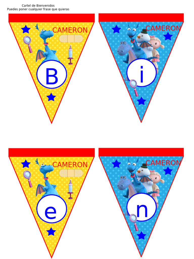 Cartel de Bienvenida Personalizado | PDF