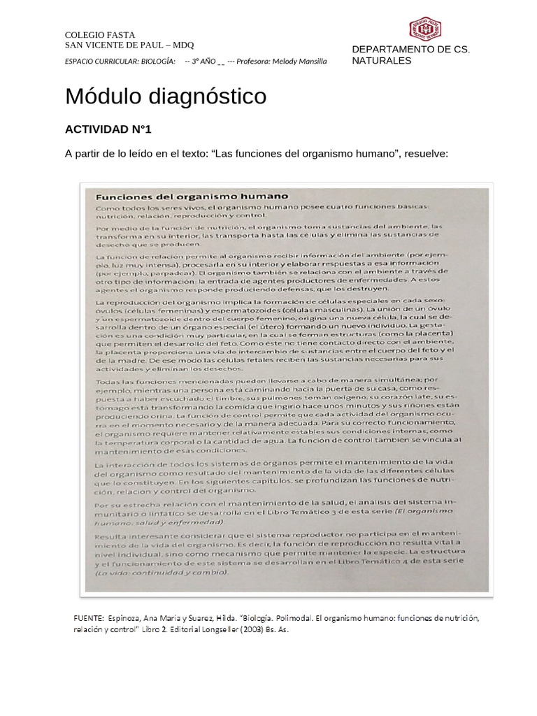 Modulo 3ero 2025031101242701 | PDF | Biología Celular) | Citoplasma