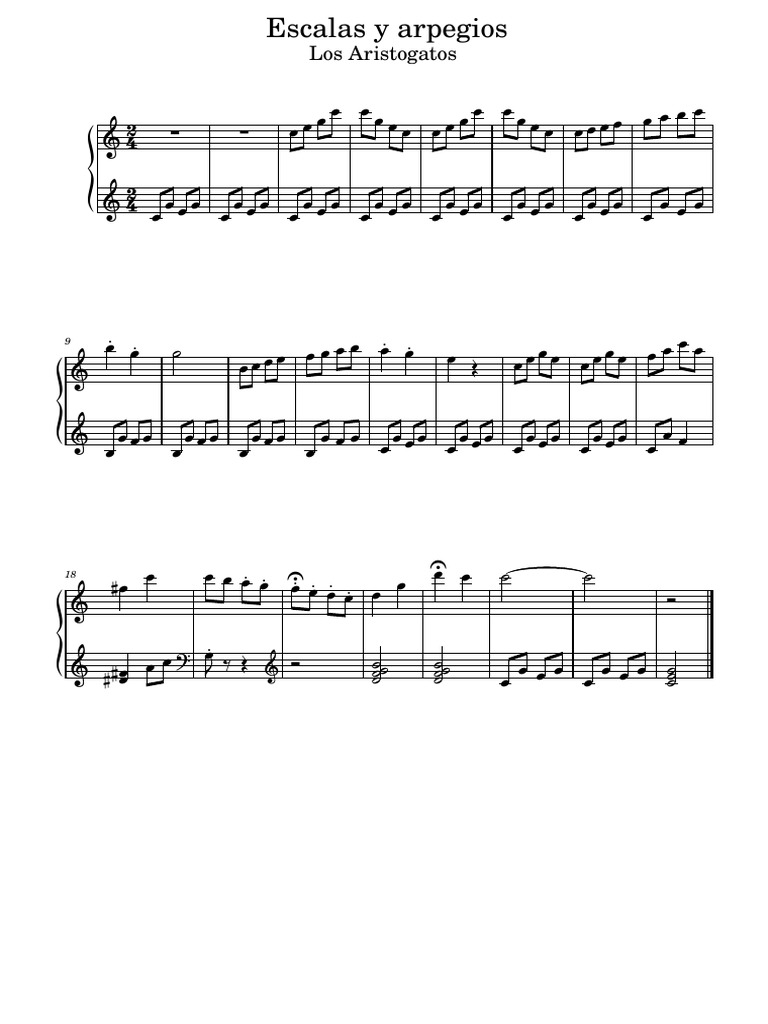 Escalas y Arpegios | PDF