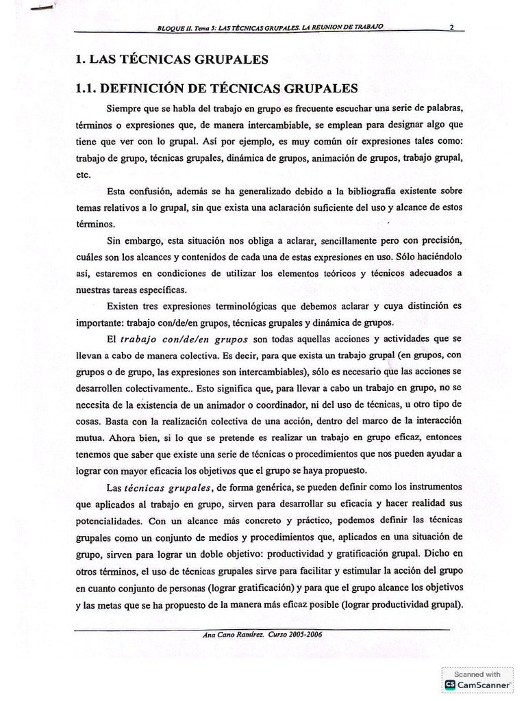 Técnicas Grupales | PDF