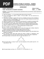 Terminal Exam 2025 Std X (1) Math - II | PDF | Circle | Area