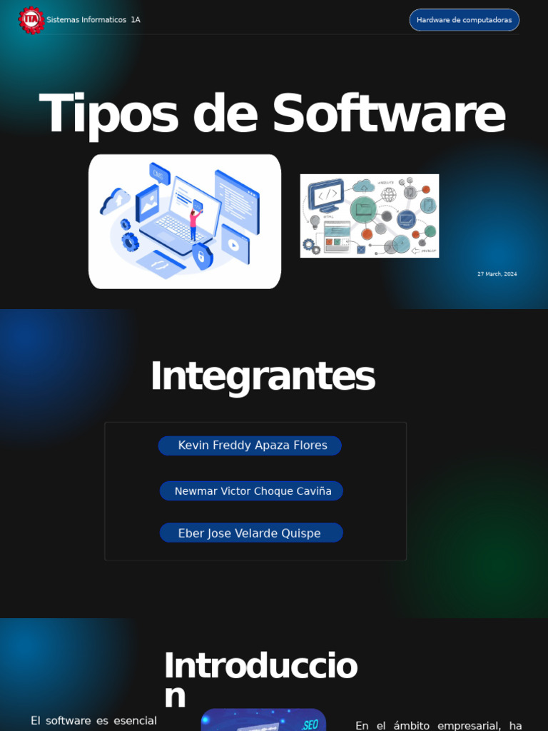 Tipos de Software | PDF | Software de la aplicacion | Software