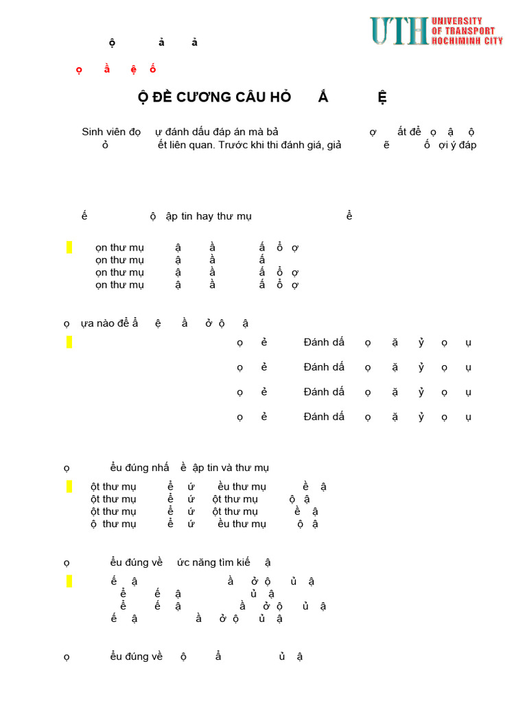 Tong Hop Cau Hoi Trac Nghiem | PDF