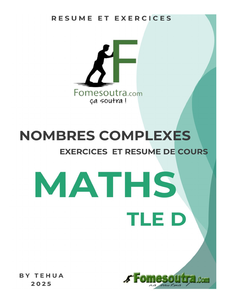 Fiche de Maths Tle D (Nombres Complexes) Resume Et Sujet by Tehua | PDF