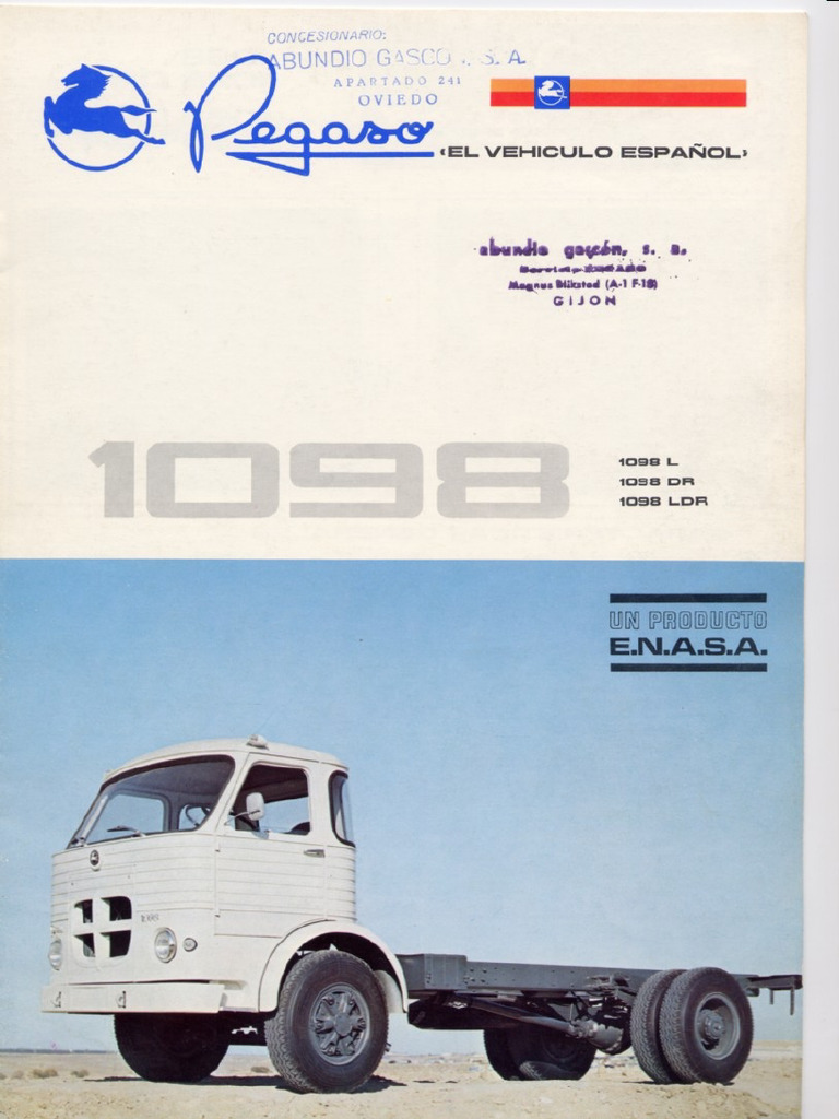 Pegaso 1098 - 1974 | PDF