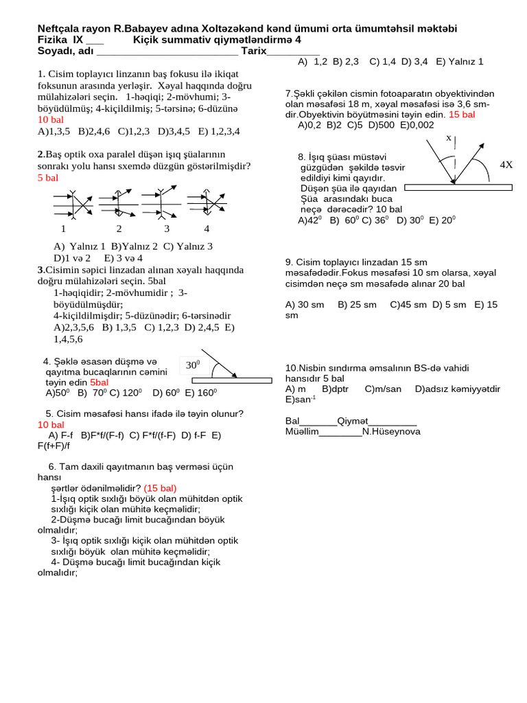 Fizika 9 KSQ 4 | PDF