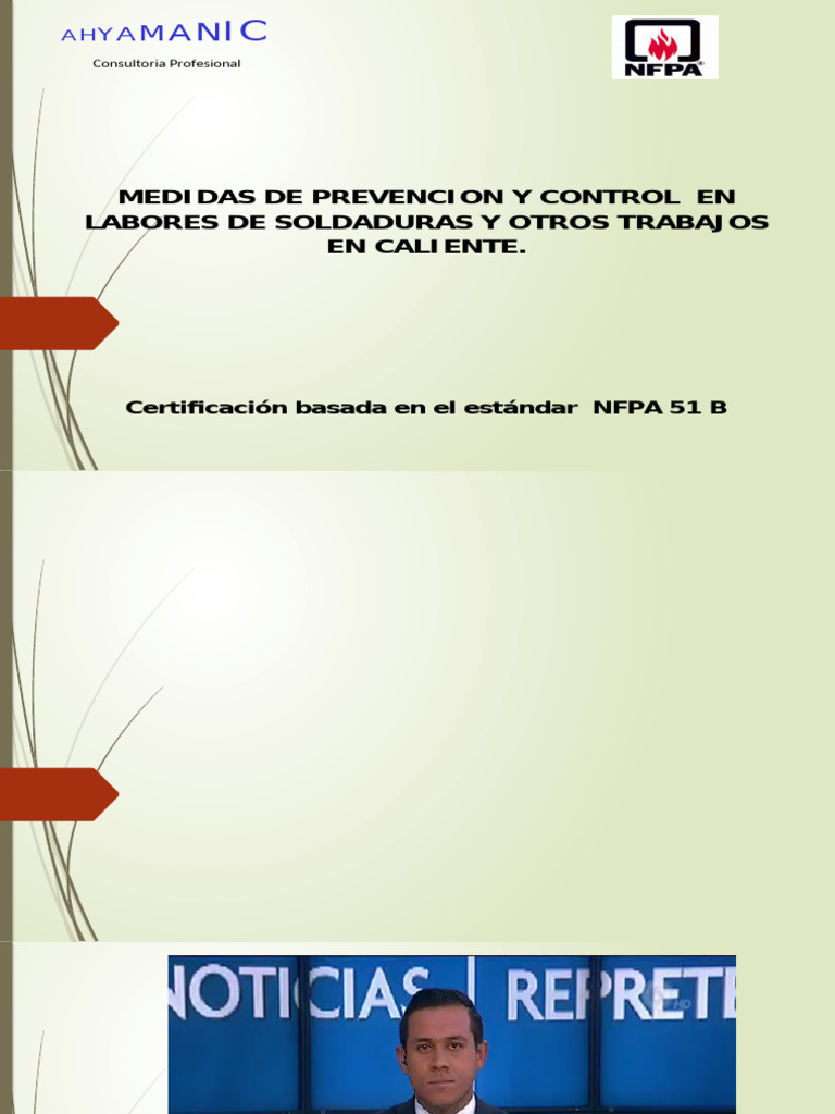 Prevención de Incendios en Soldaduras NFPA 51B | PDF