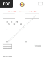 DWU Application Form for 2026 | PDF | Government | Social Institutions