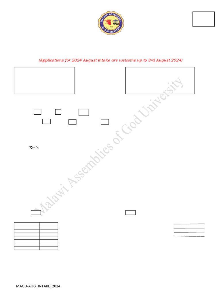 Odel Application - August 2024 Intake | PDF | Academic Degree | Diploma