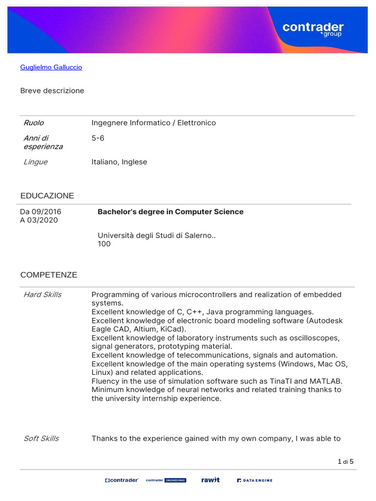 Professional Dossier 2024 | PDF | Electronics | Embedded System