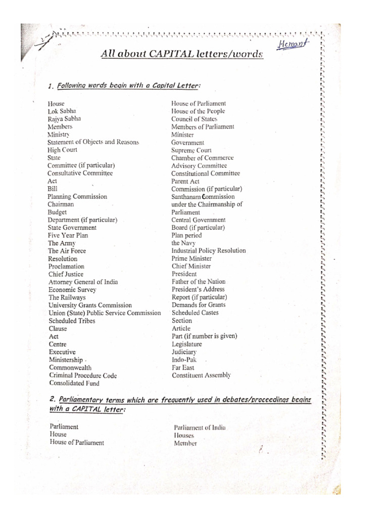 Capital Letters PDF | PDF