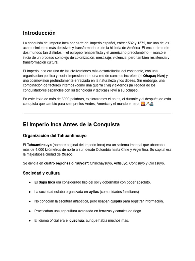 La Conquista del Imperio Inca_ Encuentro, Colapso y Transformación de ...