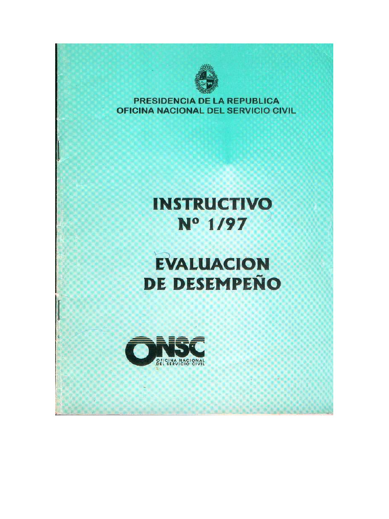 Instructivo 1-97 | PDF