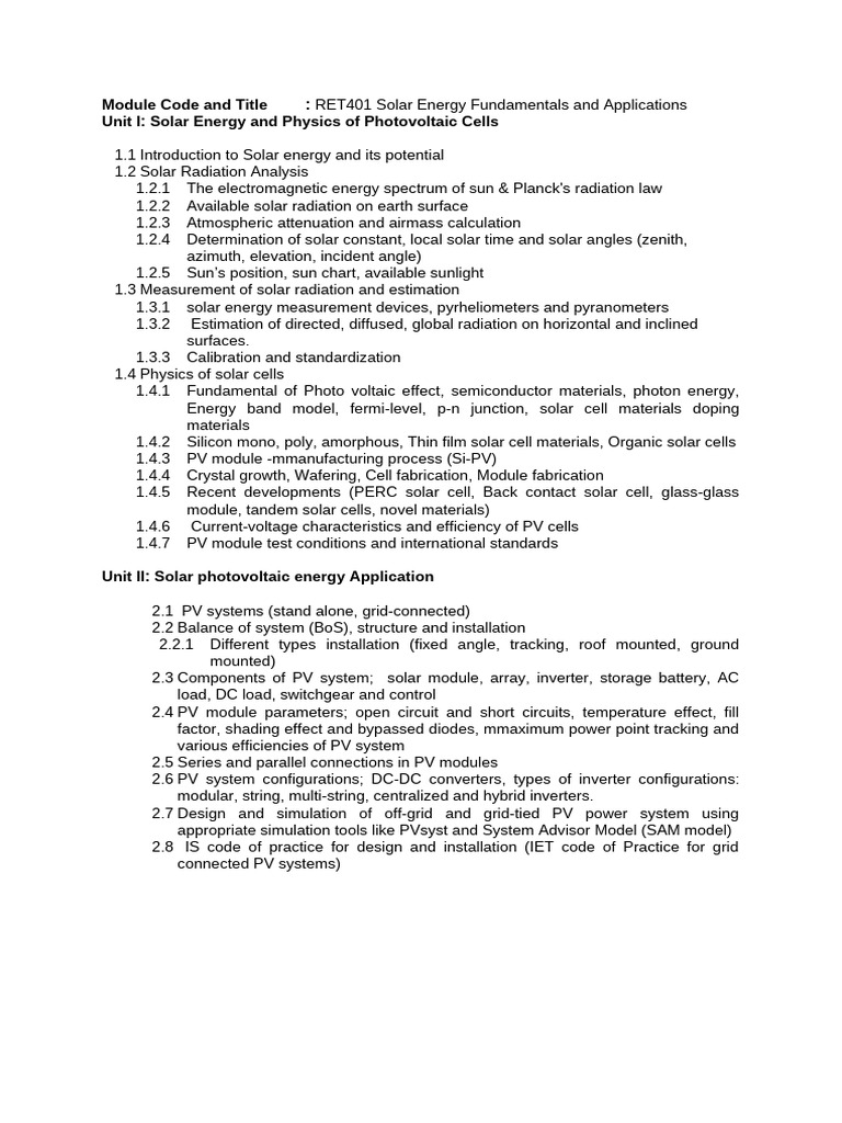RET401 Module Descriptor | PDF | Photovoltaics | Solar Cell