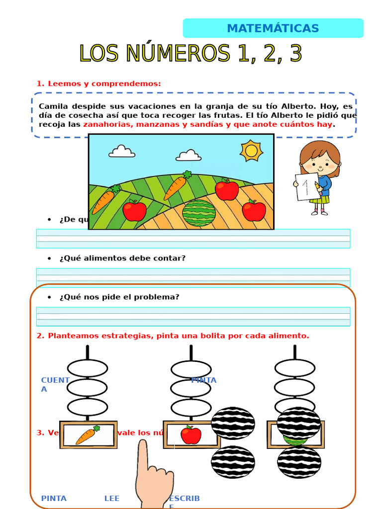 Actividades Matemáticas para Preescolar | PDF