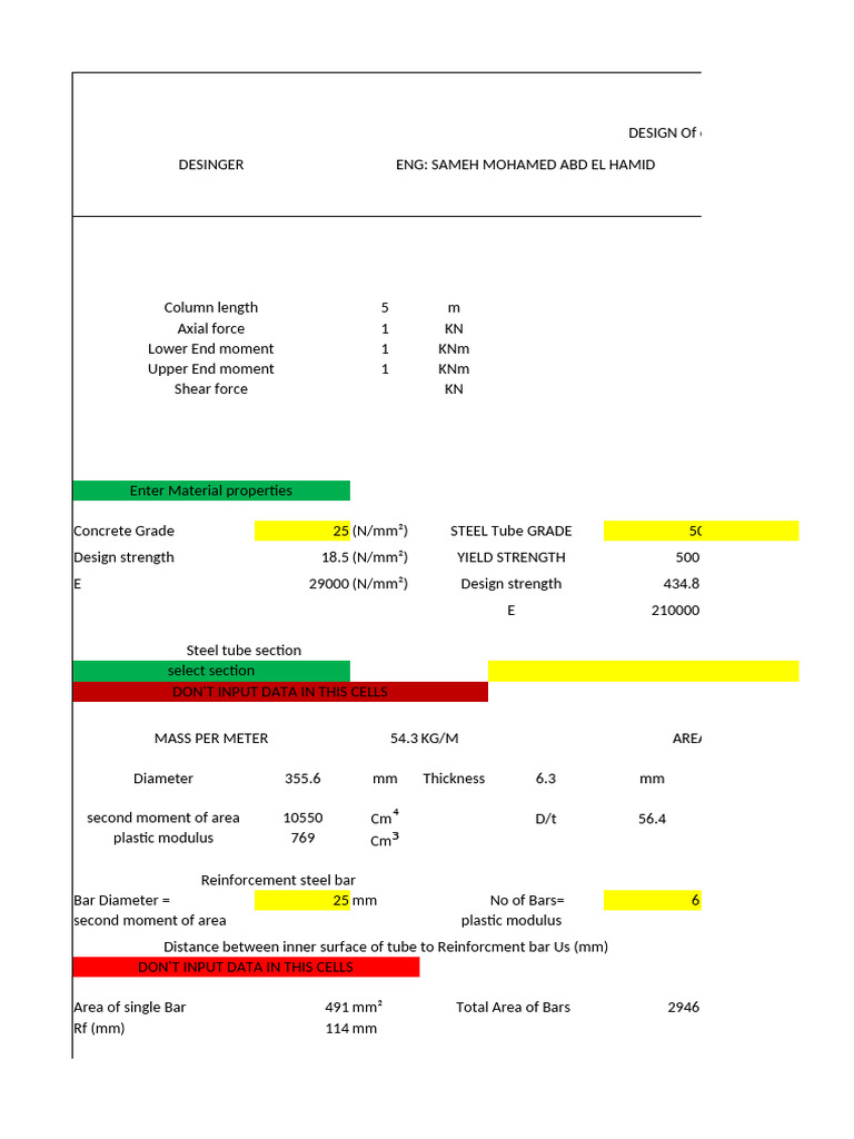 Composite Tube Design Calculator | PDF | Buckling | Solid Mechanics