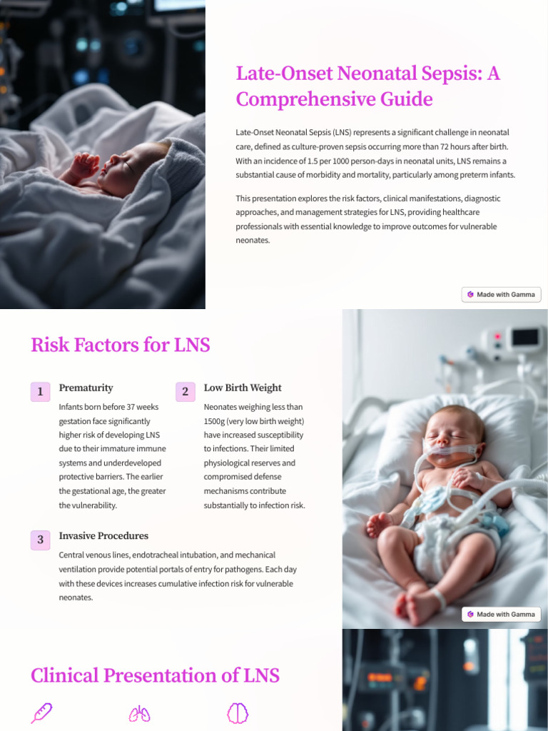 Late-Onset-Neonatal-Sepsis-A-Comprehensive-Guide | PDF | Sepsis ...