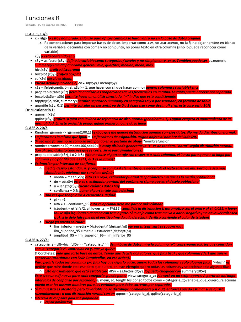 Funciones R | PDF