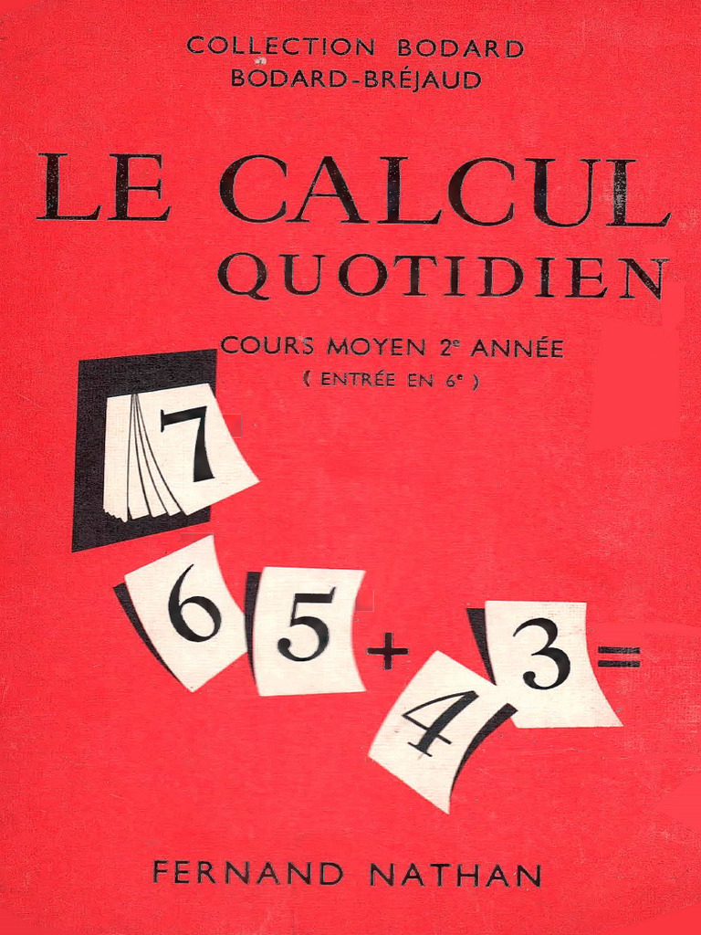 Le Calcul Quotidien CM2(0) | PDF