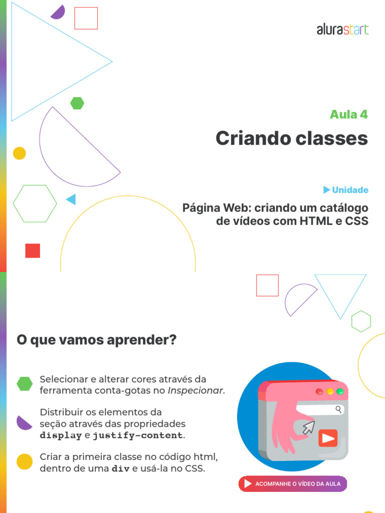 Página Web_criando um catálogo de vídeos com HTML e CSS_Slides_AULA4 ...