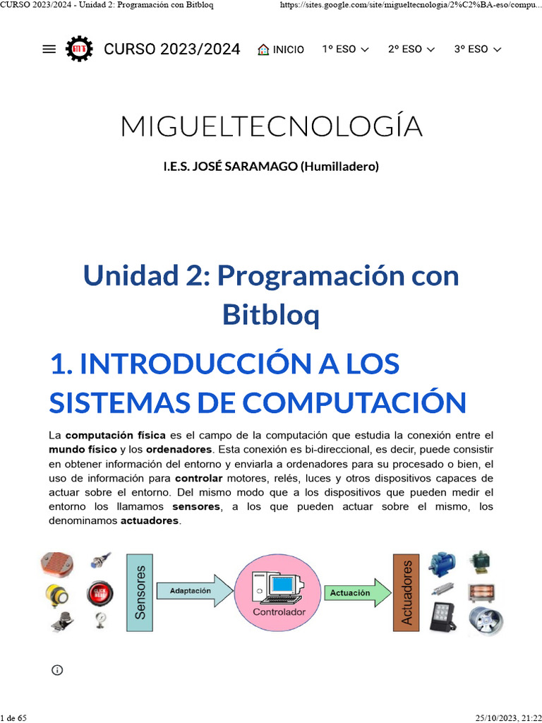 Didáctica de La Robótica Con Bitbloq (Migueltecnologia) | PDF ...