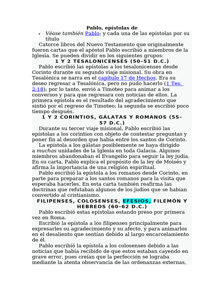 Pablo | PDF | Pablo el apóstol | Epístola a Filemón