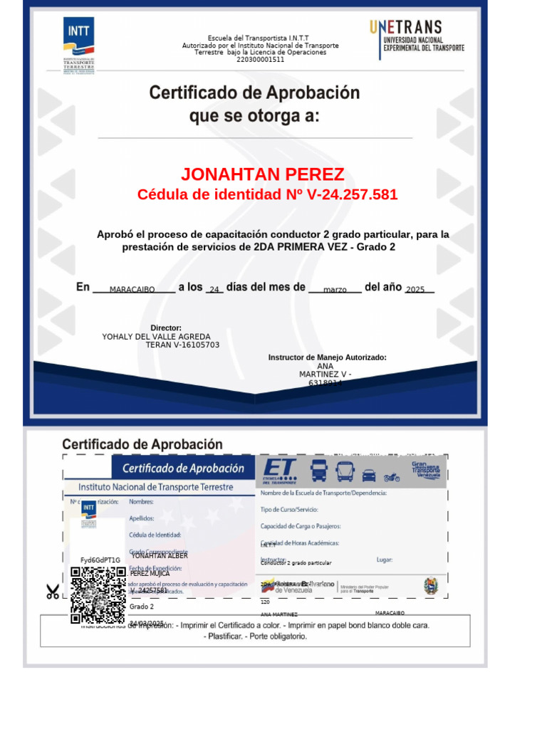 Certificado-De-Saberes JONATHAN 2DA | PDF
