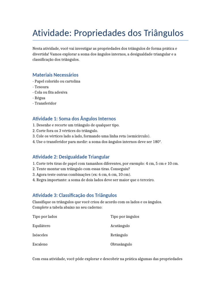 atividade_propriedades_triangulos | PDF