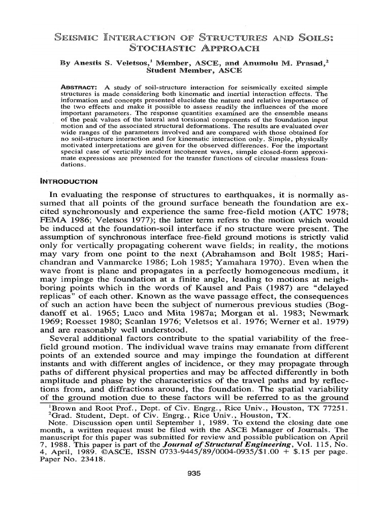 (Asce) 0733 9445 (1989) 115 4 | PDF | Spectral Density | Waves