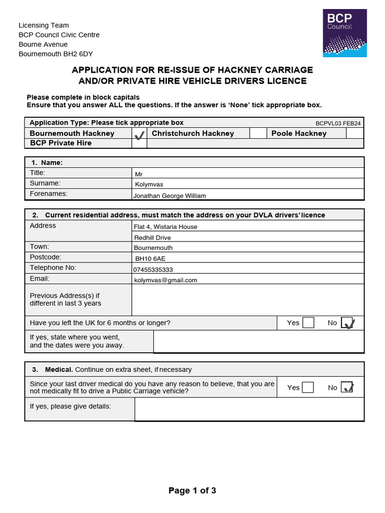 Driver-Reissue-Application-Form | PDF | Identity Document | Justice