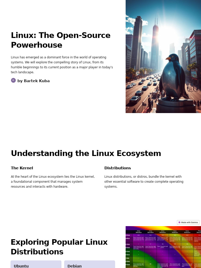 Linux The Open Source Powerhouse | PDF | Linux Distribution | Linux
