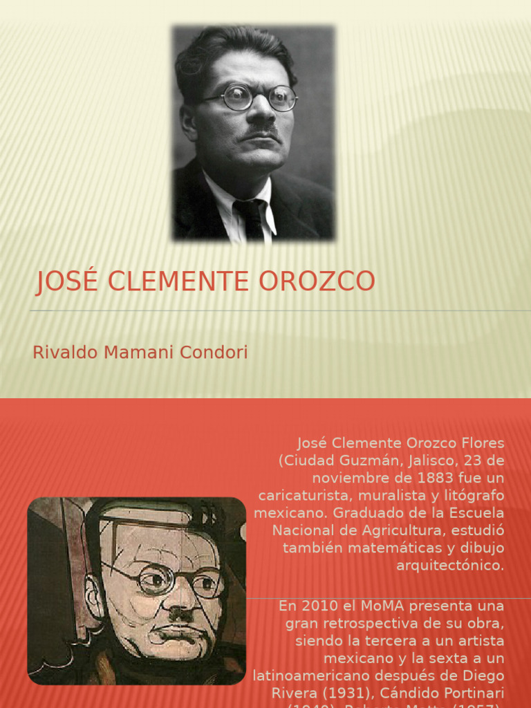 Biografía de José Clemente Orozco | PDF | Las artes | Pinturas