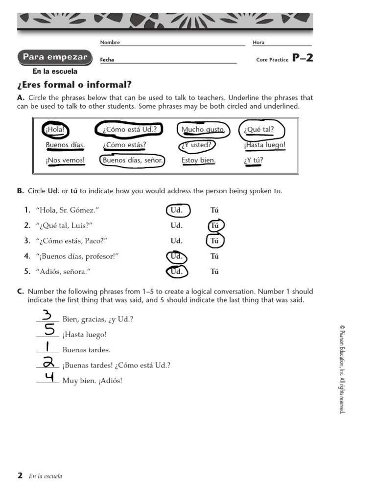 Eres Formal o Informal | PDF
