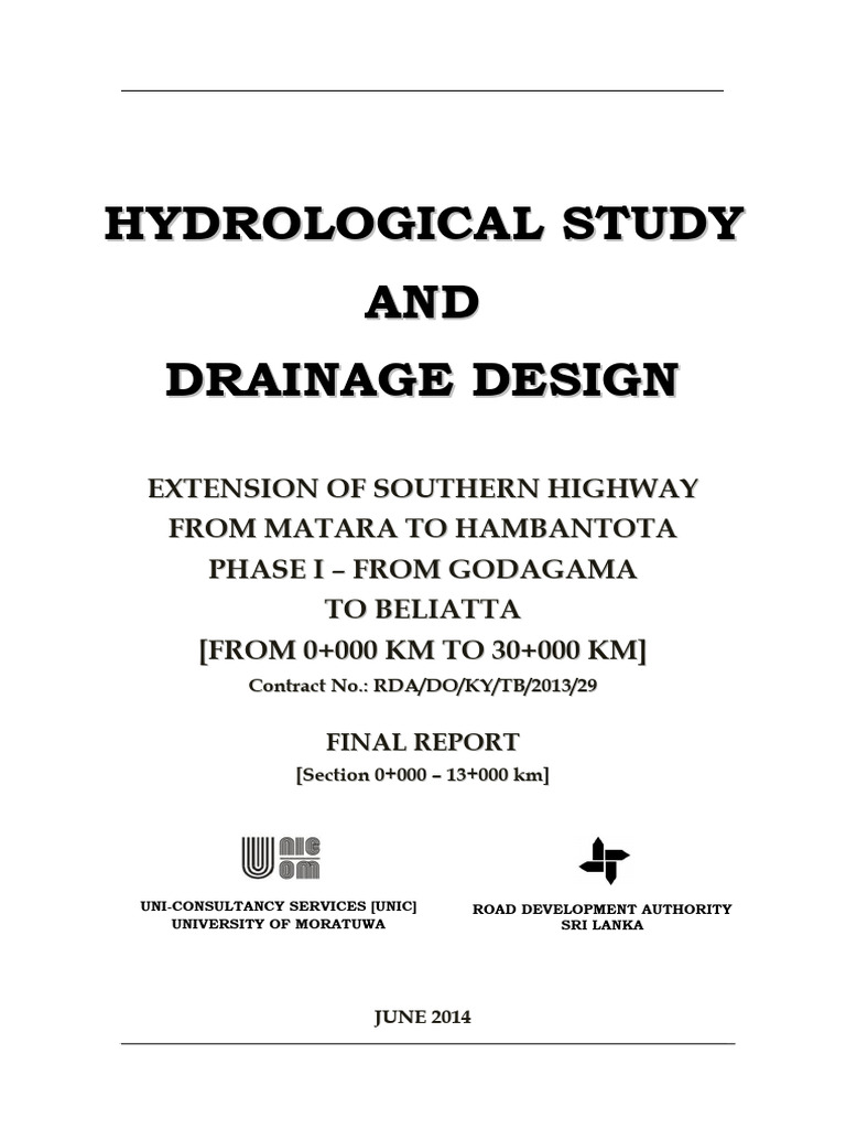 465676836 Hydrological Study Drainage Design Report Part 01-0-000!13 ...