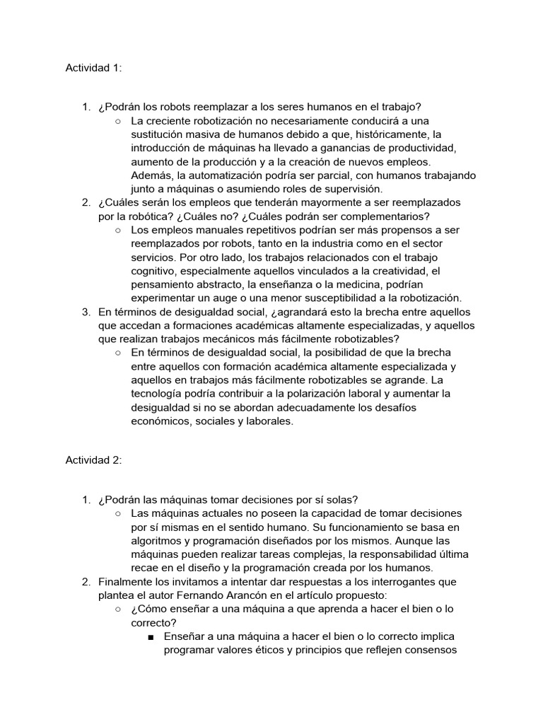 TP 8 Tecno | PDF | Robótica | Robot