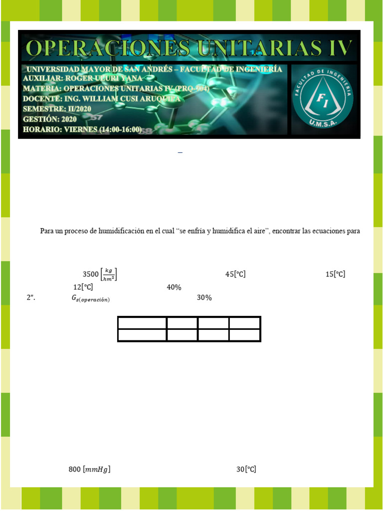 Practica Nº1 - Humidificación | PDF | Humedad | Temperatura