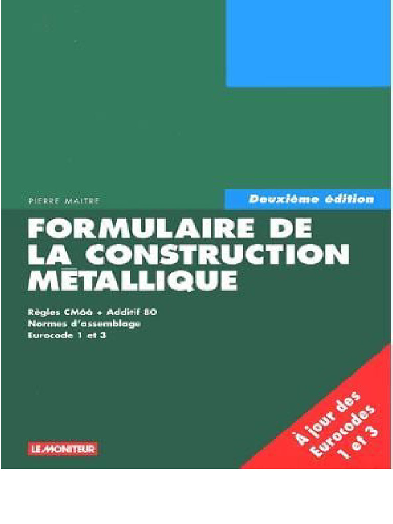 Formulaire de Construction M Tallique 1743901578 | PDF
