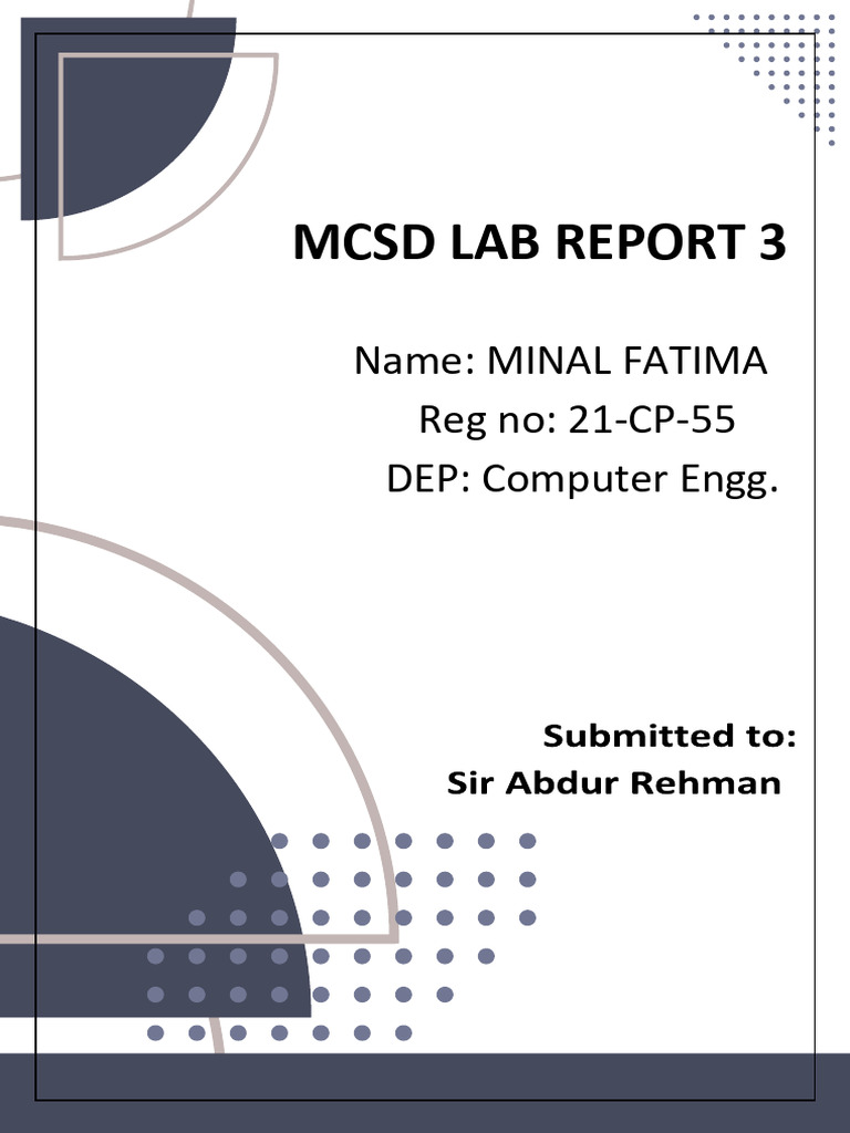 Lab 3 MCSD | PDF