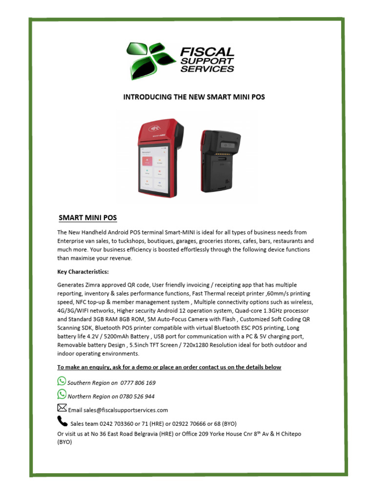 Smart Mini POS Advert 2 Updated 2 1 | PDF