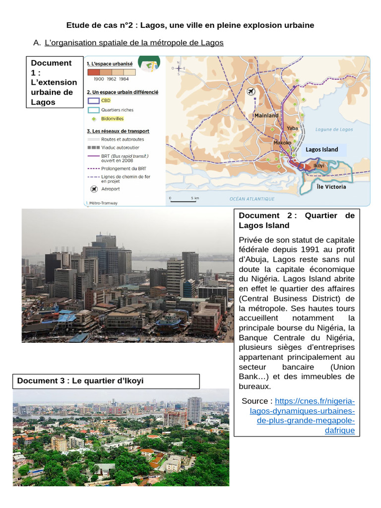 Lagos : Urbanisation et Fragmentation | PDF | Nigéria | Banques
