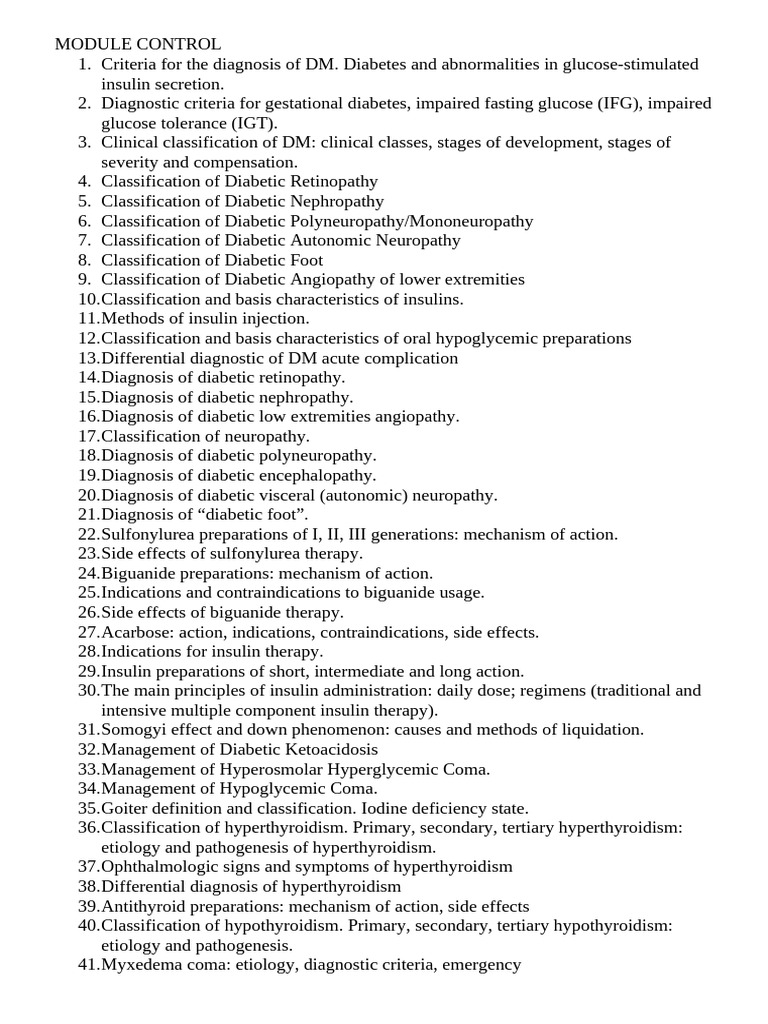 Diabetes and Thyroid Disorders Overview | PDF | Diabetes | Hyperthyroidism