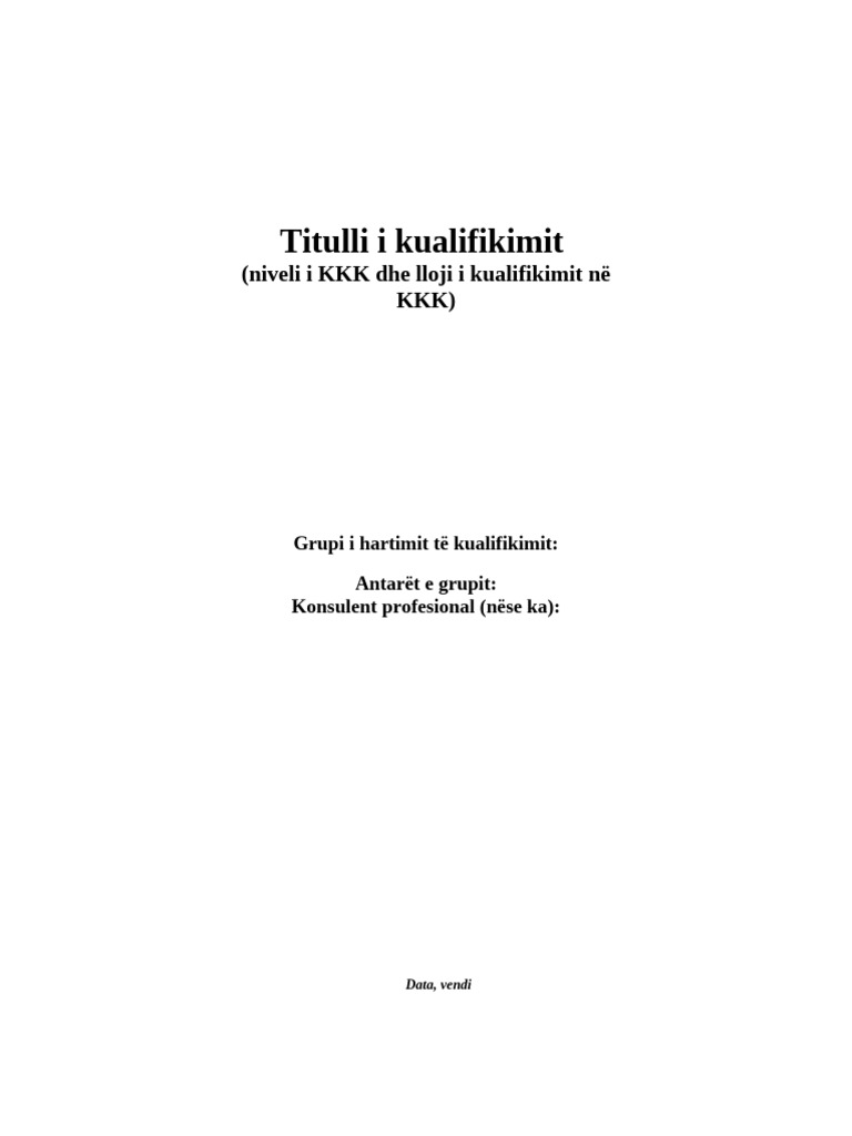 Formati I Modulit Mësimor Per AAP Template 00 | PDF